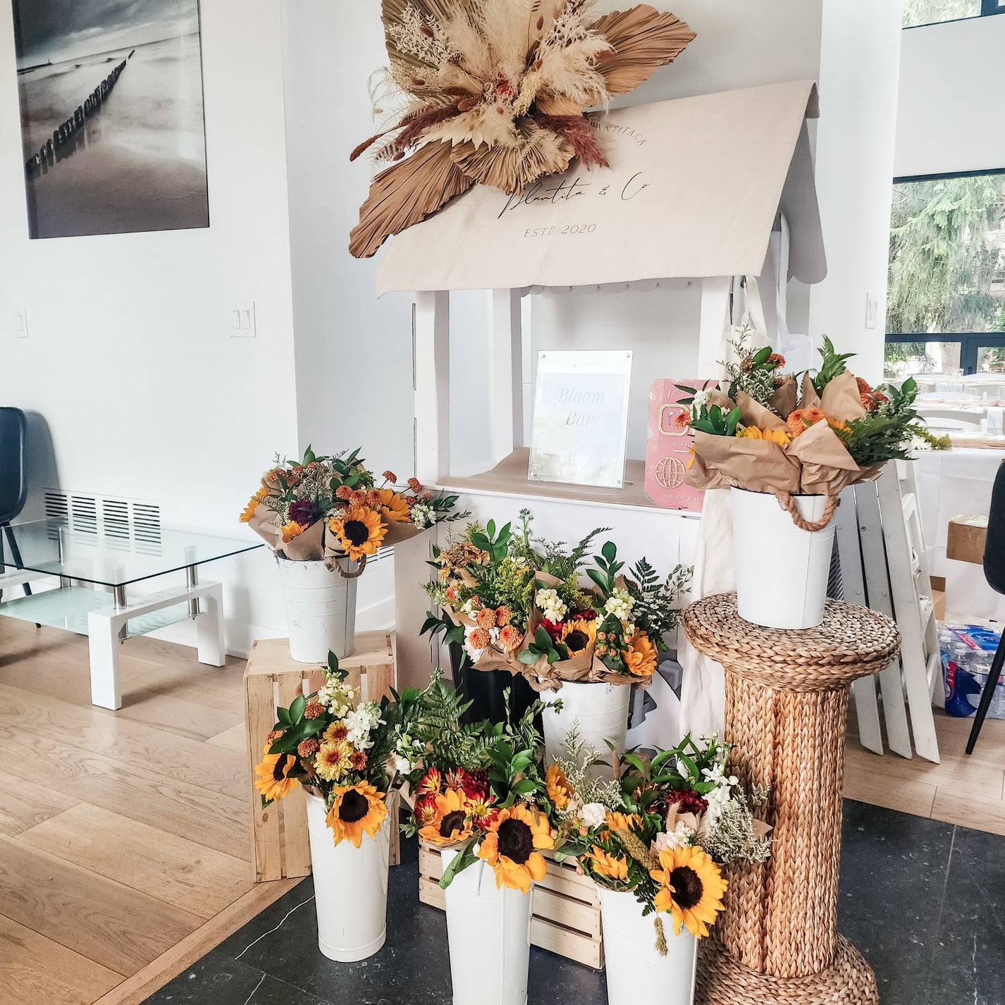 Flower Bar - Pre-Made Event Ready Bouquets – Plantita & Co. Bloom Bar ...